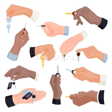 Vector Hand Holding Key Stock Vector Illustration Of Icon 83627640