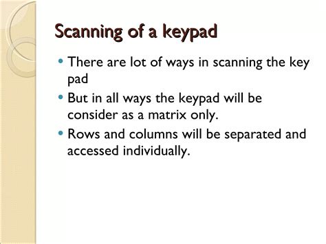 Interfacing Keypad Ppt