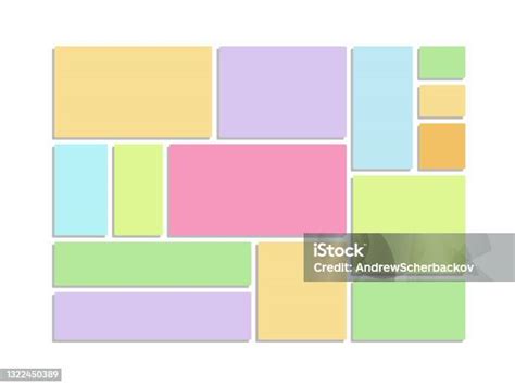 템플릿 콜라주 색상 프레임 사진 부분 그림 또는 그림은 직사각형에 배치 벡터 프레임입니다 보드 및 브랜딩 프리젠 테이션 창조적 인 테마 콜라주 개념 포스터 프레임 모형 0