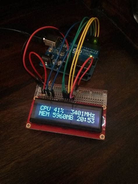 arduino lcd cpu ram monitor artofit