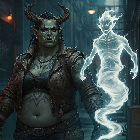Shadowrun Troll Shaman And Spirit By Ehran The Scribe On Deviantart