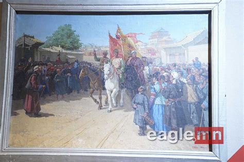 ФОТО Их жанжин Д Сүхбаатар дүрслэх урлагийн бүтээлд мөнхөрсөн нь