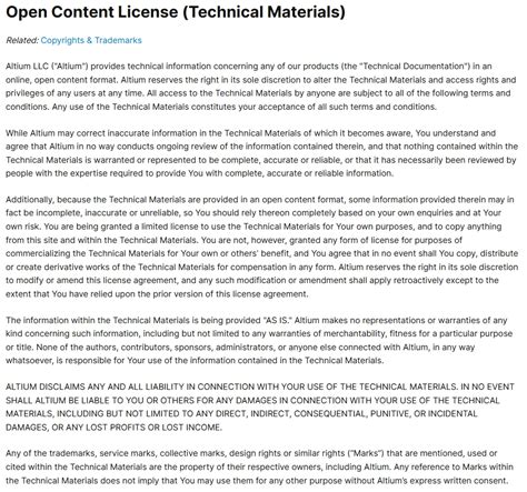 Using Altium Documentation Technical Documentation