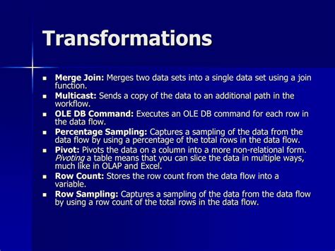 Ppt Ms Sql Server Data Transformation Services And Integration Services