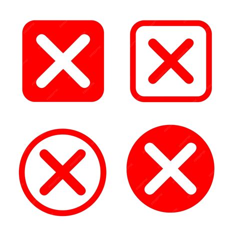 Premium Psd Red Cross Mark Symbol Transparant Set Design