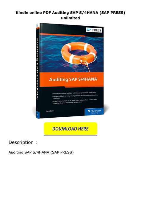kindle online pdf auditing sap s 4hana sap press unlimited by
