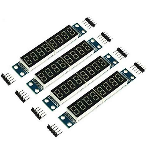 Devmo 4피스 8자리 7세그먼트 모듈 Max7219 8비트 디지털 세그먼트 튜브 Led 디스플레이 캐스케 티몬
