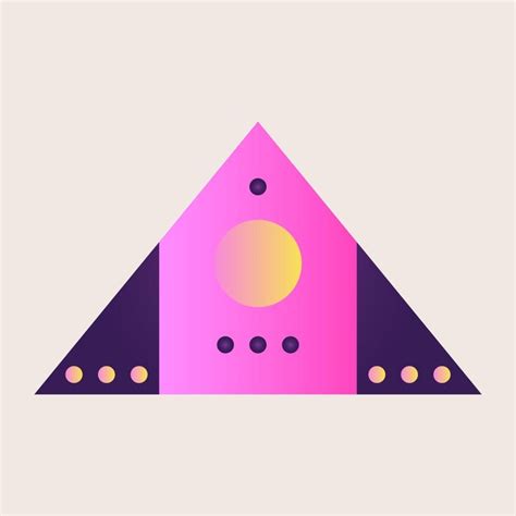 Premium Vector Abstract Triangle Cone Icon Element Gradient Texture