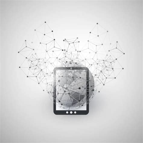 Internet Of Things Cloud Computing Design Concept With Icons Digital