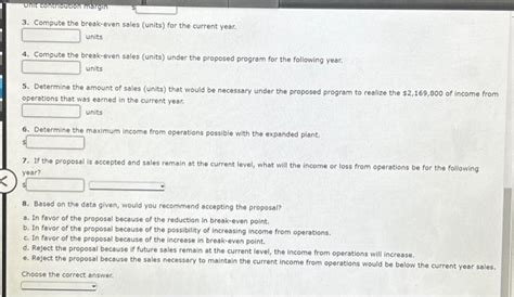 solved 1 determine the total variable costs and the total