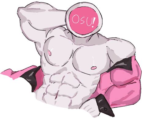 Rule 34 Clothes Off Gay Logo Osu Osu Banchou Pink Eyes Solo Staring