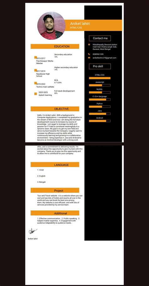 aniket lahiri on linkedin java c html css android c database
