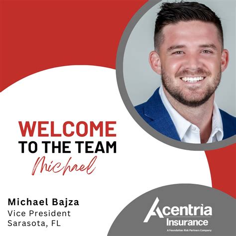 Incredibly Excited To Be Part Of This Team At Acentria Insurance Michael Bajza
