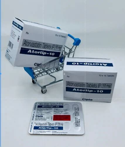 Atorlip 10 Mg Tablets At ₹ 100 Stripe Atorvastatin Tablet In Nagpur