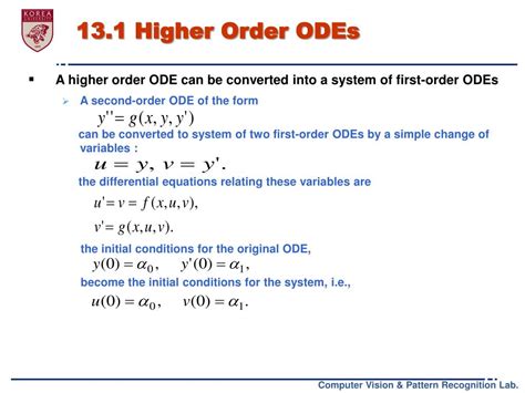 Ppt Systems Of Odes Ordinary Differential Equations Powerpoint Presentation Id4717615