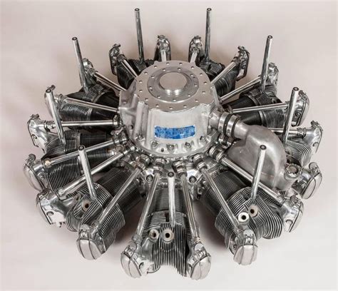 1960s Nine Cylinder Supercharged Radial Engine Low Table
