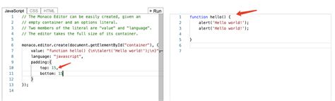 The Padding Option Was Not Work On Editor Create · Issue 2141