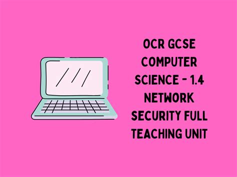 J277 OCR GCSE Computer Science 1 4 Network Security Full Unit Teaching Resources