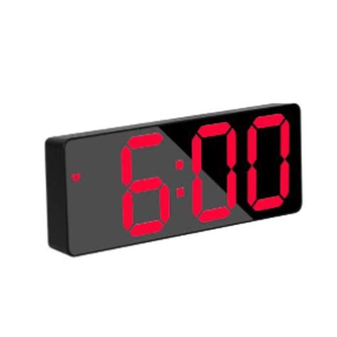 Projection Alarm Clock Mirror Clock 12 24h Display Temperature Snooze Digital Clocks For Wall