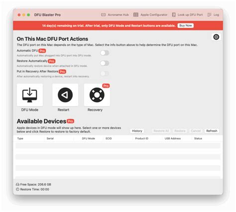 DFU Blaster Pro Admin Guide Twocanoes Software