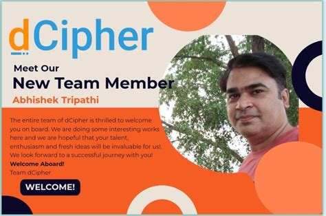 Welcometotheteam Newbeginnings Teamdcipher Dcipher Tech