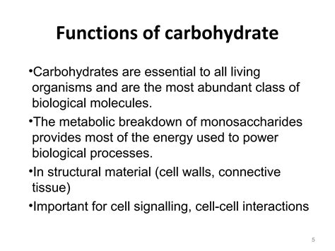 Section Ii A Biochemistry Carbohydrate Ppt