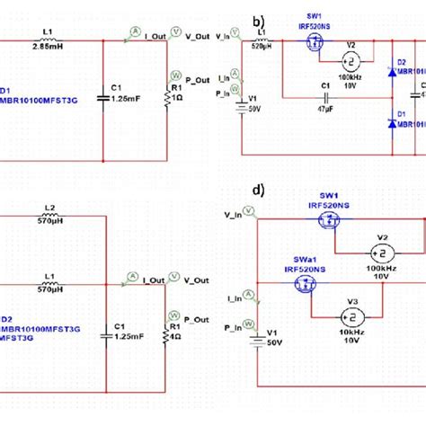 The Inputoutput Voltage Rates For The Four Dc Dc Buck Converters A