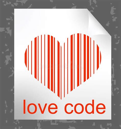 I Love You Qr Code Red Heart Shape Stock Vector Illustration Of Heart