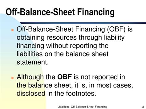 Ppt Liabilities Off Balance Sheet Financing Powerpoint Presentation