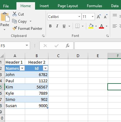 How To Have Two Header Rows In Excel Table Basic Excel Tutorial