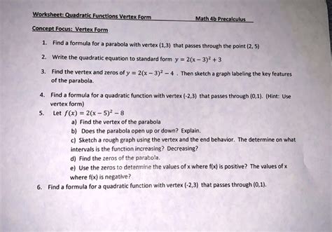 Writing Quadratic Equations Given 3 Points Worksheet Tessshebaylo