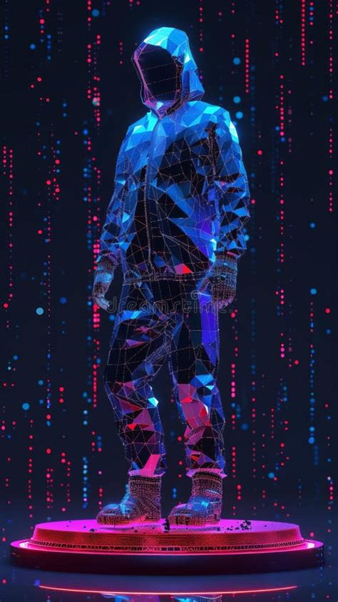 3d Model Abstract Art Of Cybersecurity Abstract Command Center With Glowing Network Connections