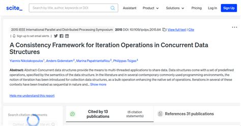 A Consistency Framework For Iteration Operations In Concurrent Data