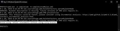 Output Of Running Pmd With Sample Custom Rule Download Scientific Diagram