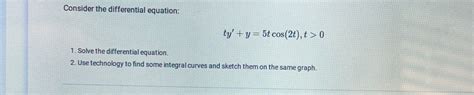 Solved Consider the differential | Chegg.com