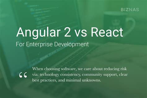 why we chose angular 2 over react for our enterprise software