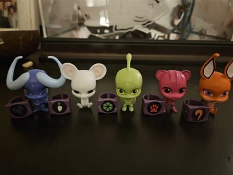 Miraculous Ladybug Miracle Box Kwami Lot Of 5 With Monarch Rings