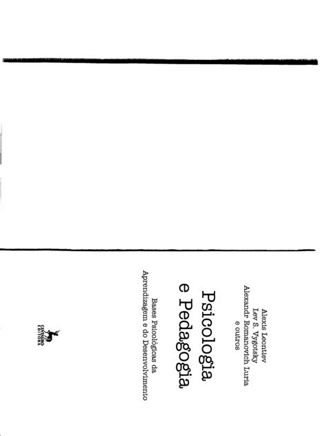 Vigotski L S Aprendizagem E Desenvolvimento Intelectual Na Idade