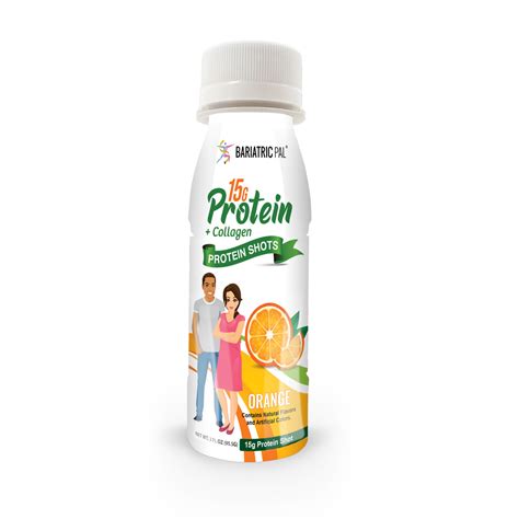 Bariatricpal 15g Whey And Collagen Complete Protein Shots Orange