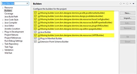Xpages How To Add Missing Ibm Designer Builders To Eclipse Plugin