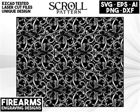 Scroll Work Pattern Design Laser Engraving Svg Custom Scroll Svg