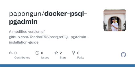 Github Papongundocker Psql Pgadmin A Modified Version Of