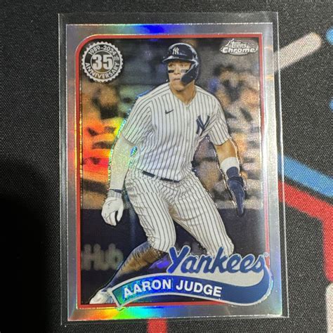 2024 Topps Chrome Aaron Judge 1989 Topps New York Yankees 89CB 2 EBay