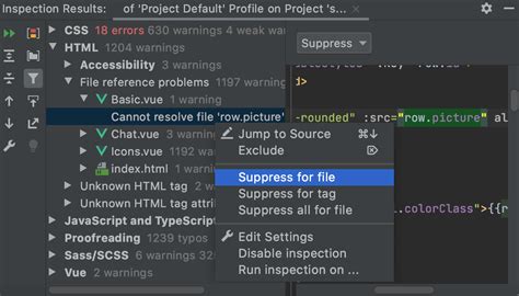 Disabling And Enabling Inspections Help Webstorm