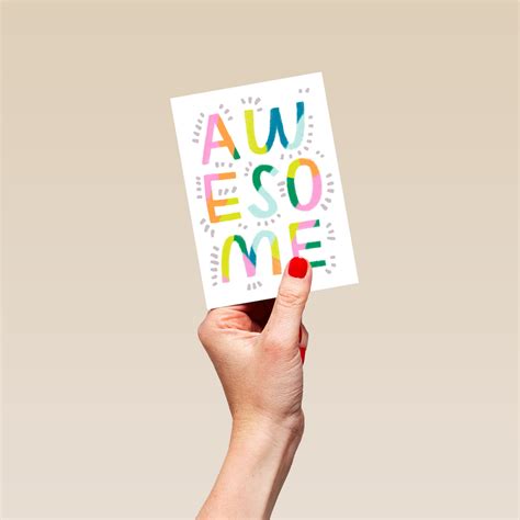 Personalised Awesome Card Hallmark