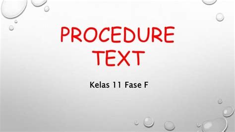 Procedure Textpdf