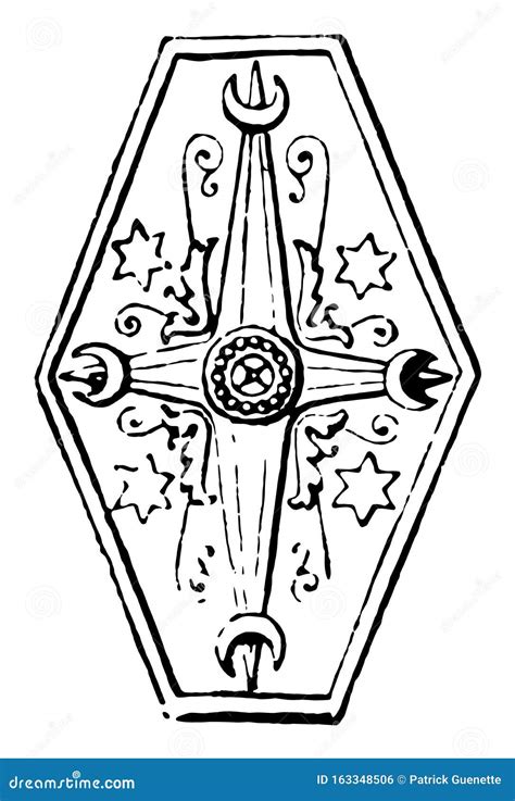 Scutum Vintage Illustration Stock Vector Illustration Of Vintage