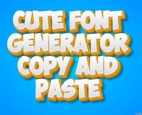 Cute Font Generator Copy And Paste Text Effect And Logo Design Font