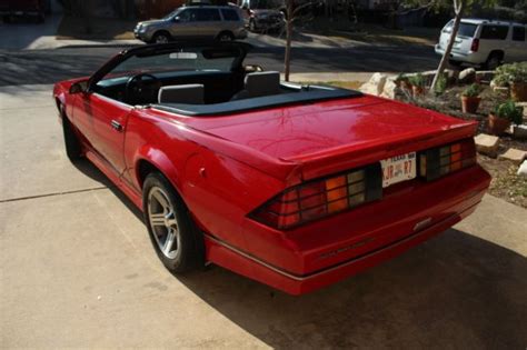 1988 Iroc Z 5 Speed G92 Convertible 38k Miles For Sale