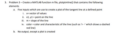 Solved Problem Create A MATLAB Function M File Chegg